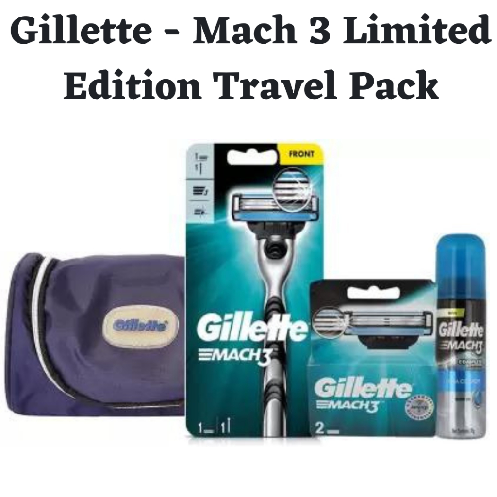 Gillette - Mach 3 Limited Edition Travel Pack - 500g | Shopee Malaysia