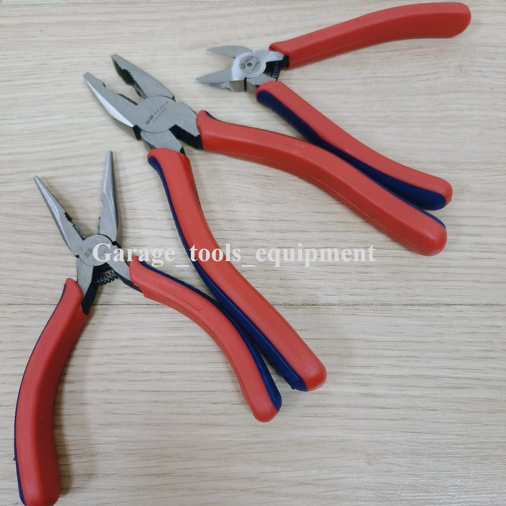 SB TOOLS Long Nose Pliers 6" | Cutter Pliers 6" | Combination Pliers 8 ...