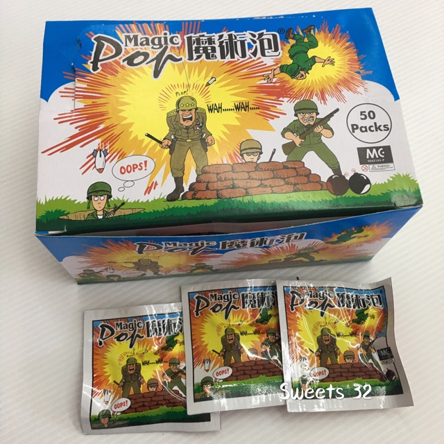 50 Pcs Magic Pop Explosion Explosives Funny Smelly Stinky Fart Bomb Bag ...