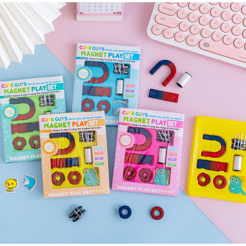 Kids Teaching Magnet Set Play & LearnMagnet Experiment Kit Kids Magnet ...