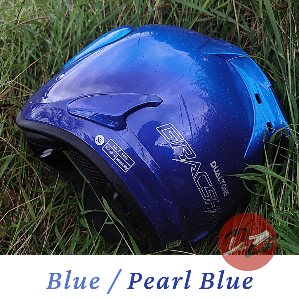 Original Gracshaw G919i Glazzo Dualtone Helmet Motorcycle Topi Keledar ...