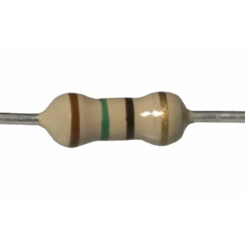 (50pcs) 1/4W Carbon Film Resistor - (1 ohm to 10M ohm) - 5% - Wide ...
