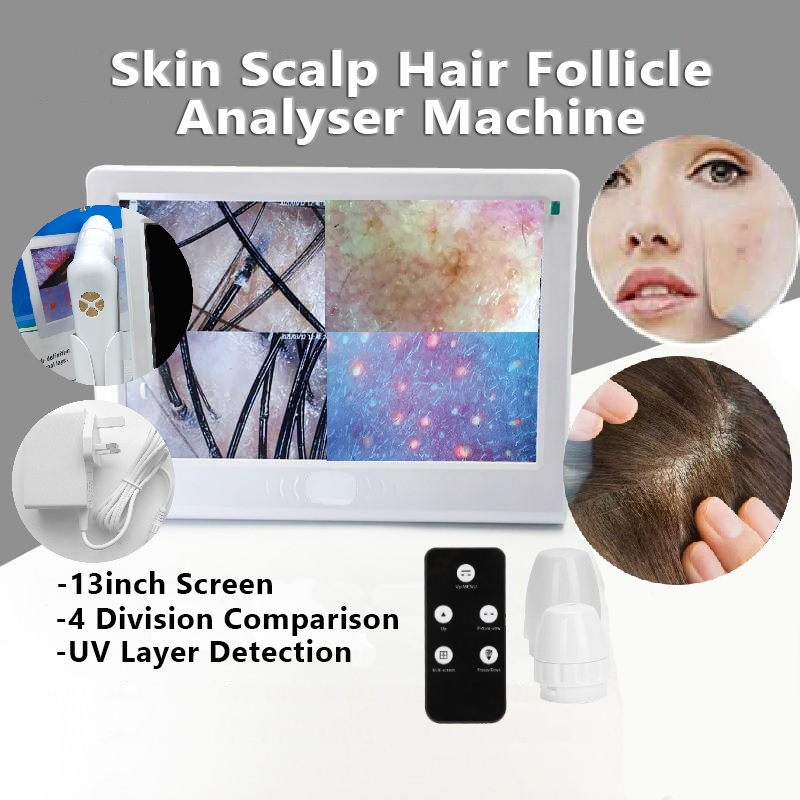 13inch Monitor for Scalp & Skin Detector Multi‑Functional Rechargeable ...