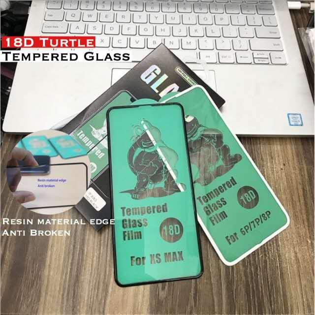 18D Turtle Full Clear Cover Tempered Glass iPhone 12 12 Pro 13 13 Pro ...