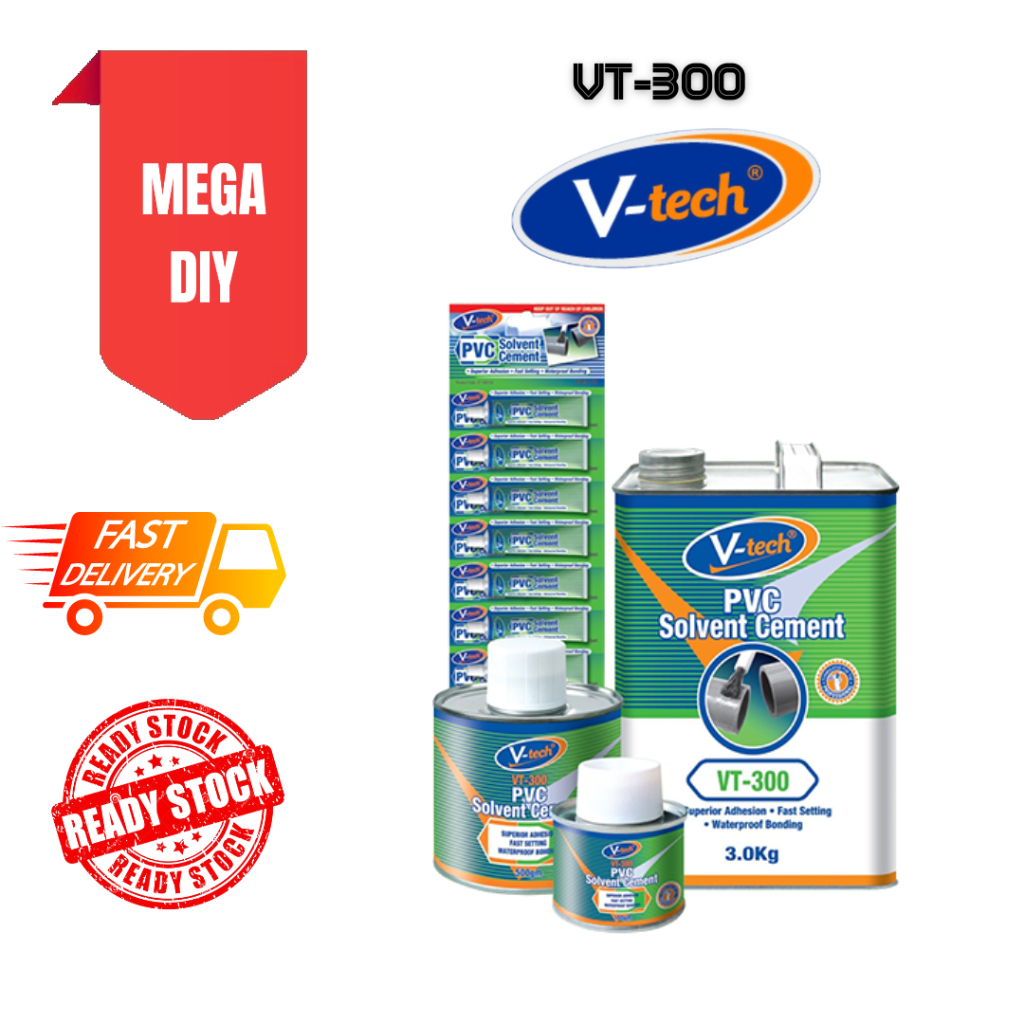 VTech PVC Solvent Cement V-Tech PVC Pipe Glue PVC Gam | Shopee Malaysia