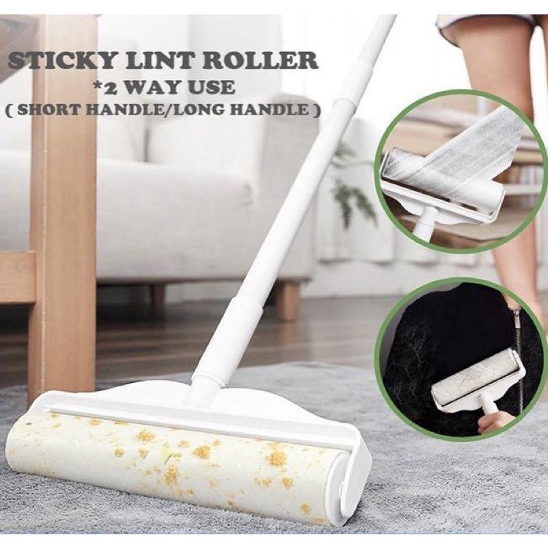 Long Pole Sticky Roller Mop Dust Sticky Remover Sticky Lint Roller for ...
