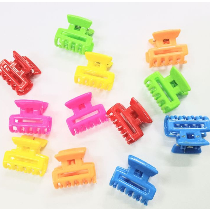 Small square hair clips(klip rambut persegi kecil)小正方形发夹 | Shopee Malaysia