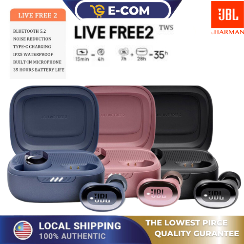 Live Free X2 TWS Bluetooth 5.0 Earphones Smart Sport Earbuds Waterproof ...