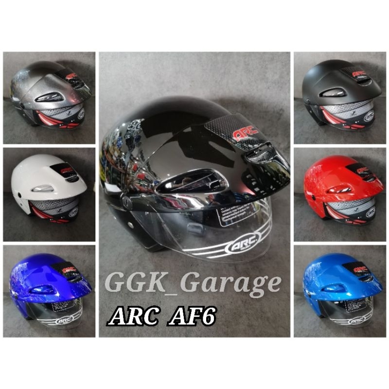 🔥READYSTOCK🔥 HELMET ARC HALF ARC AF6 arc af6 promotion 💯%ORIGINAL ...