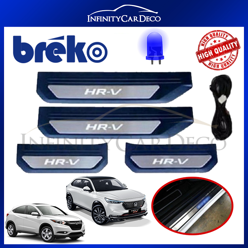 BREKO Blue LED Stainless Steel Door Side Sill Step Plate Compatible ...