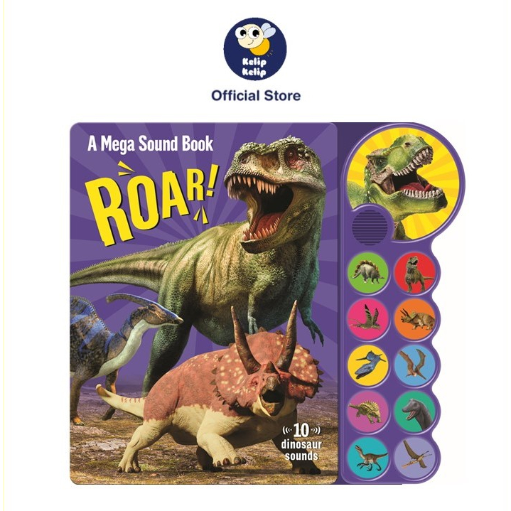 Dinosaurs Roar Sound Book For Kids with 10 Buttons Exciting Sounds ...