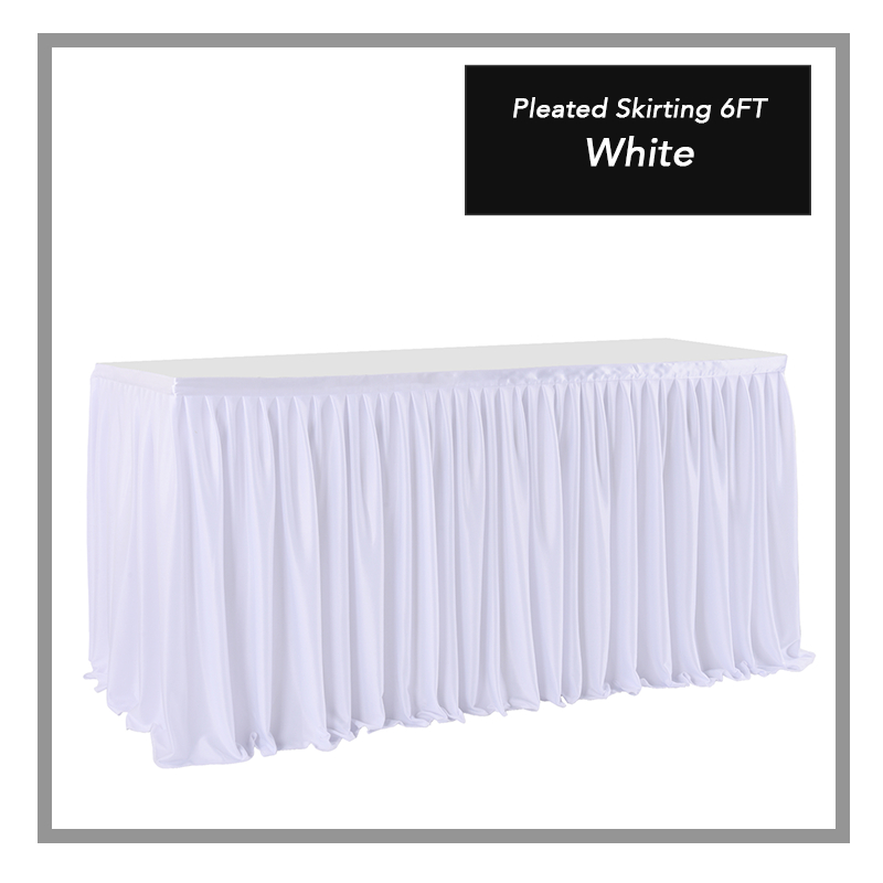 ACEVE DREAM READYSTOCK Pleated Table Skirting Meja Hotel Pleat Wedding ...