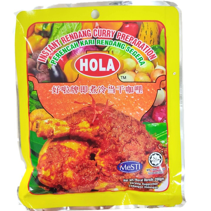(HALAL) Hola Instant Rendang Curry Preparation Sauce / Perencah Kari ...