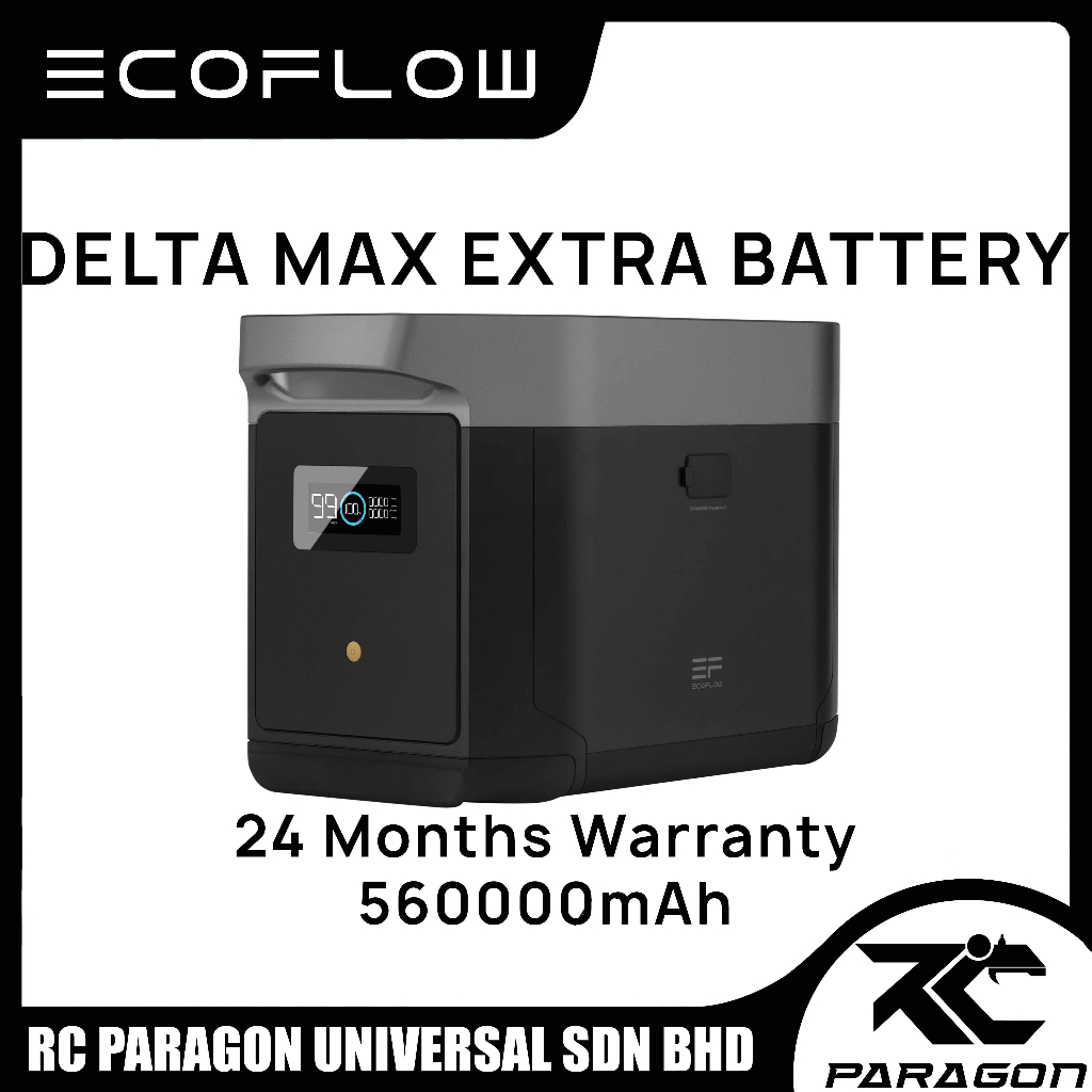 EcoFlow Delta Max Extra Battery ONLY Portable Power Station 2400W (Peak ...