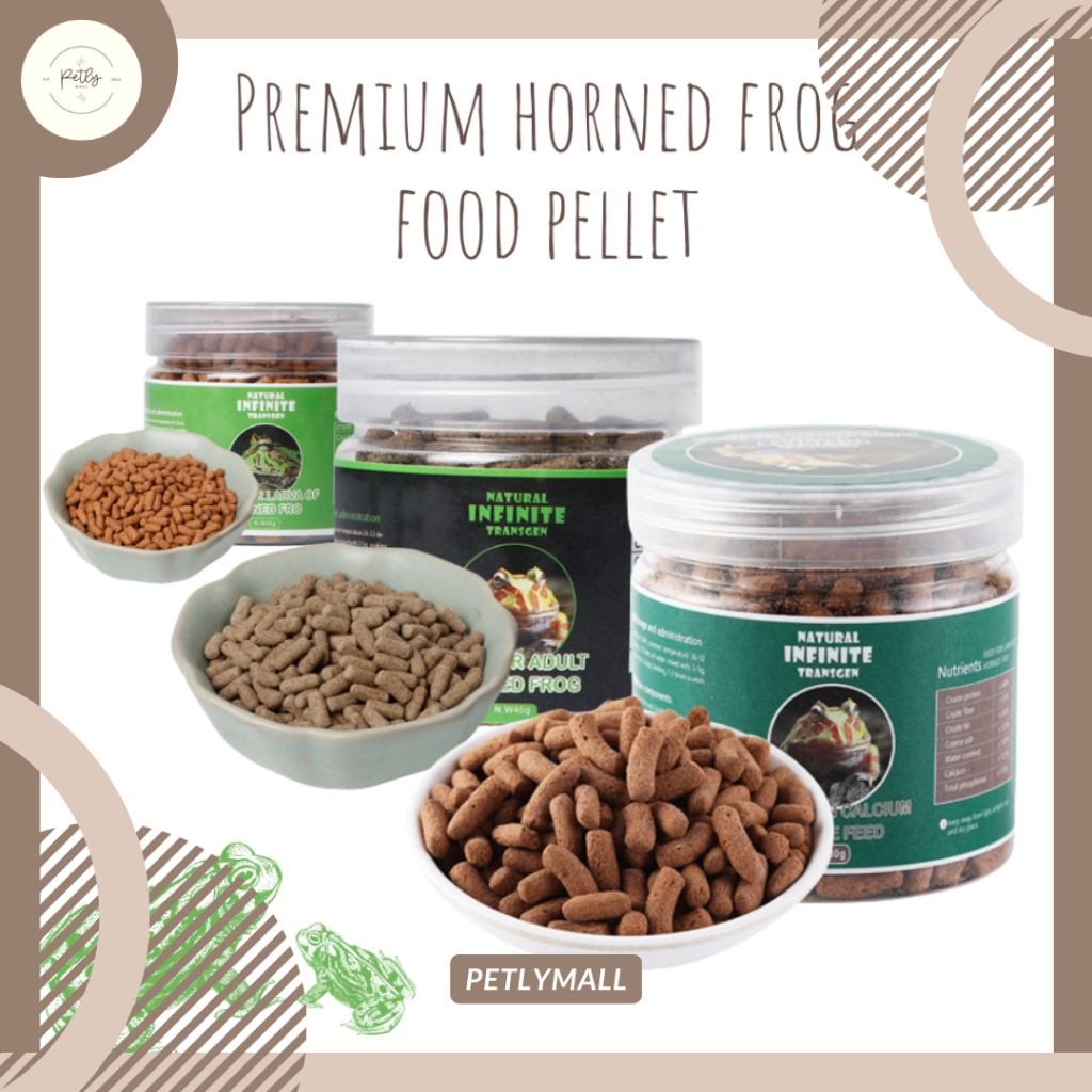 [PetlyMall] Premium Horned Frog Pacman Frog Food Shrimp Fish Flavor ...