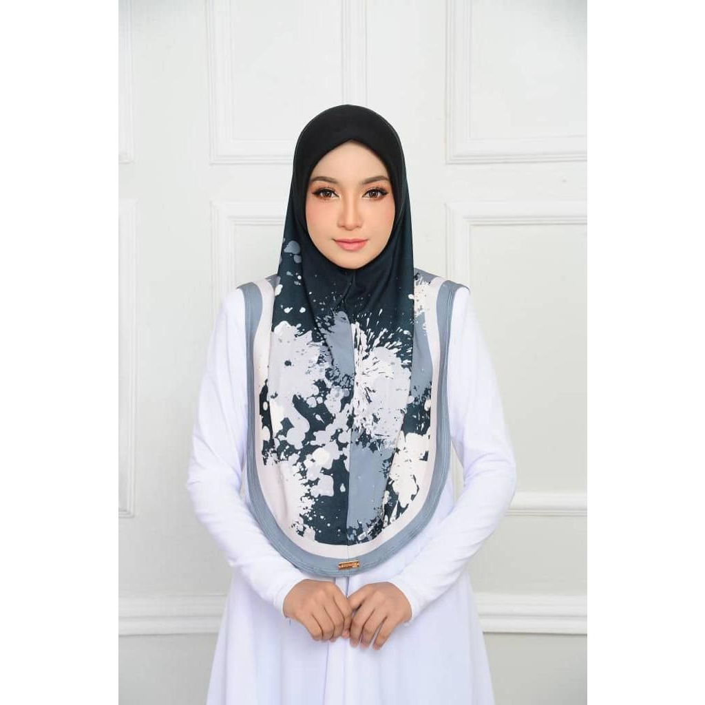HERNES TUDUNG SARUNG INSTANT HIJAB EXCLUSIVE MOSCREPE CORAK DIAMONDS ...
