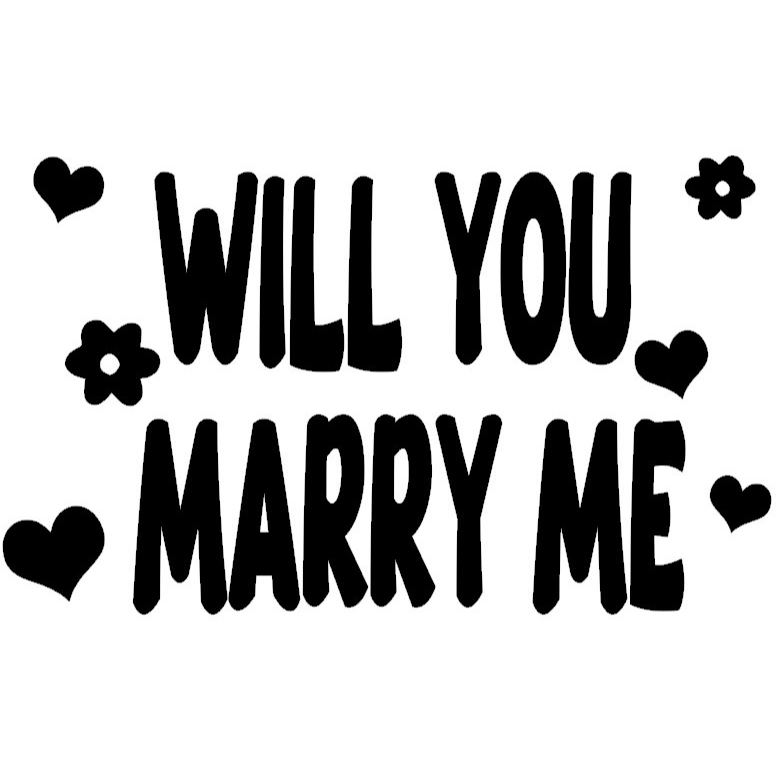 STICKER WILL YOU MARRY ME FOR BALLOON (SIZE A4/A5/4X6) | Shopee Malaysia