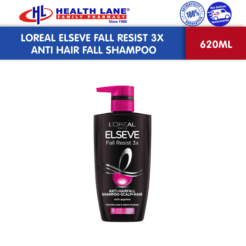 LOREAL ELSEVE FALL RESIST 3X ANTI HAIR FALL SHAMPOO (620ML) | Shopee ...