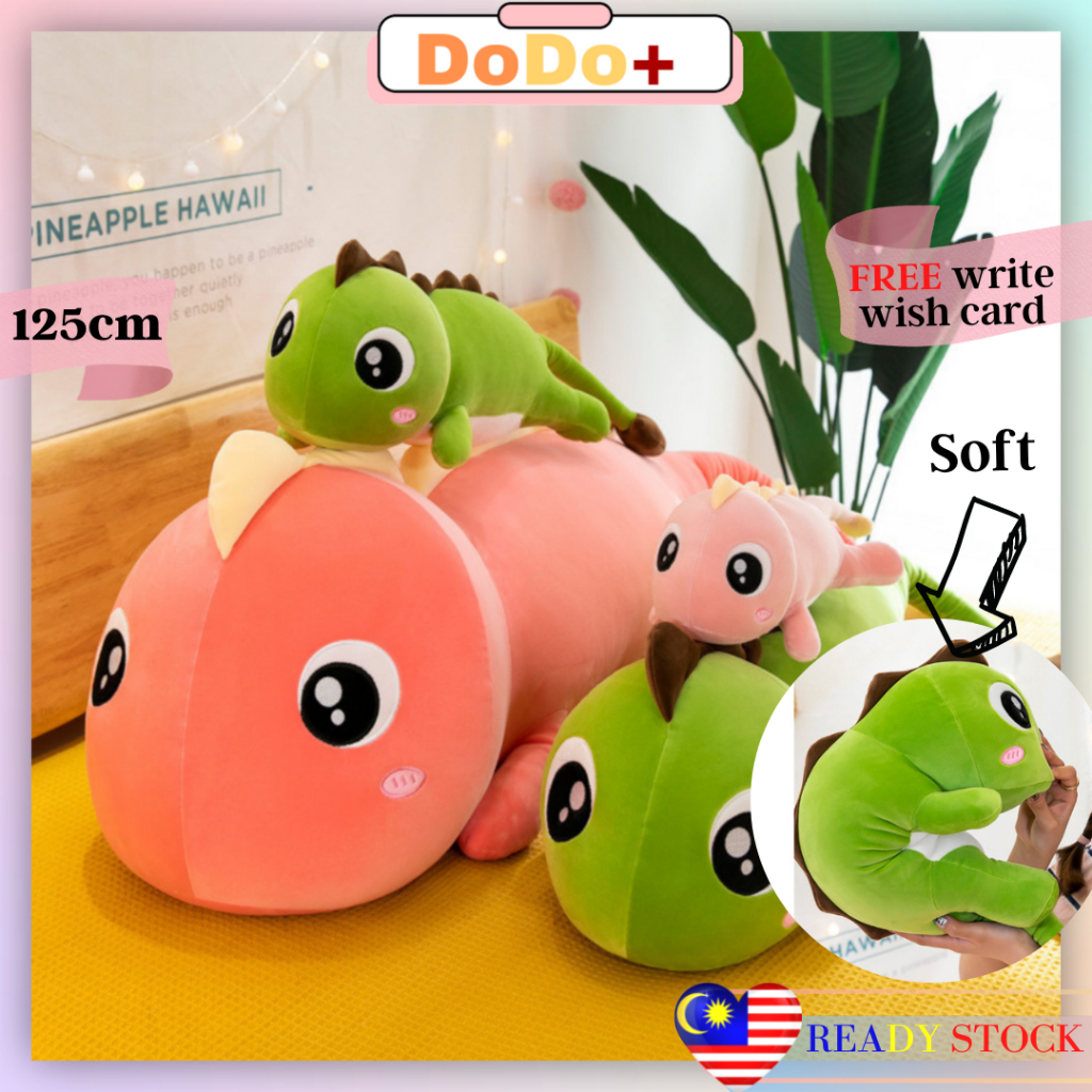 【DODO+】125cm BIG Dinosaur soft toys New Big Eye Dinosaur Plush Toy Doll ...