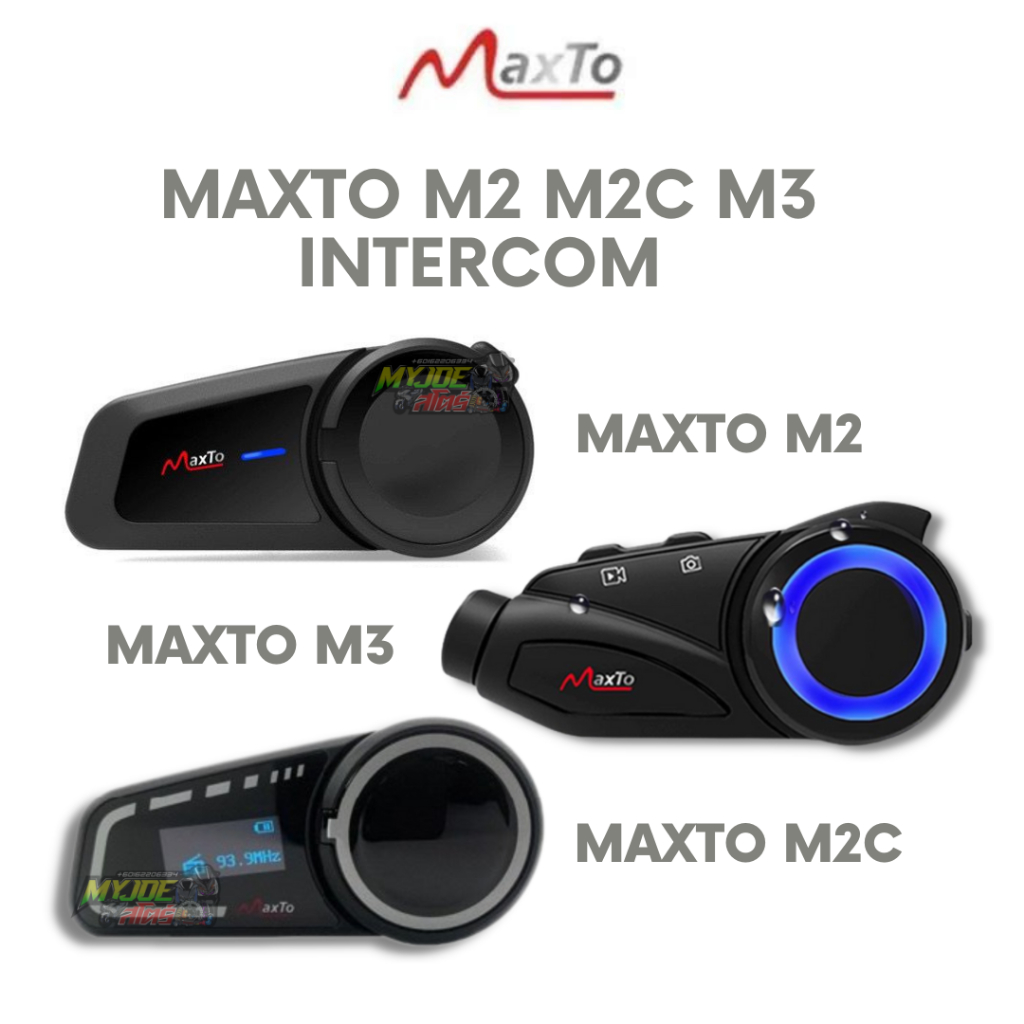 Maxto M2 M2C M3 Motorcycle Intercom For Shoei AGV KYT Yamaha XMAX Honda ...