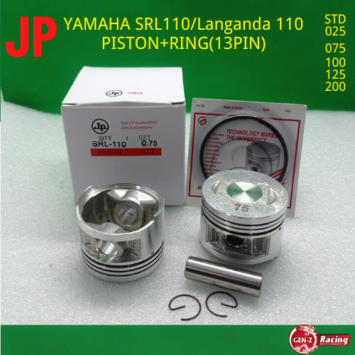 Yamaha SRL110 Lagenda 110 Piston + Ring Set (STD/100/200)(Pin 13mm ...