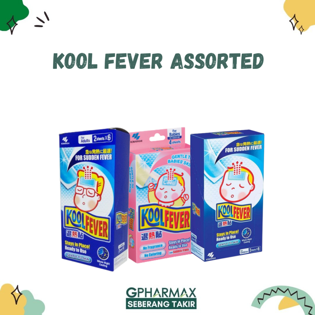 Kool Fever Assorted 12'S Cooling Gel Sheet | Shopee Malaysia