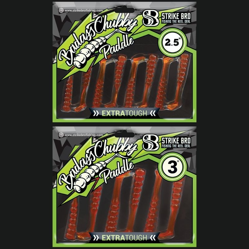 STRIKE BRO FISHING , Badass Chubby Paddle Tail Soft Plastic Lures ...