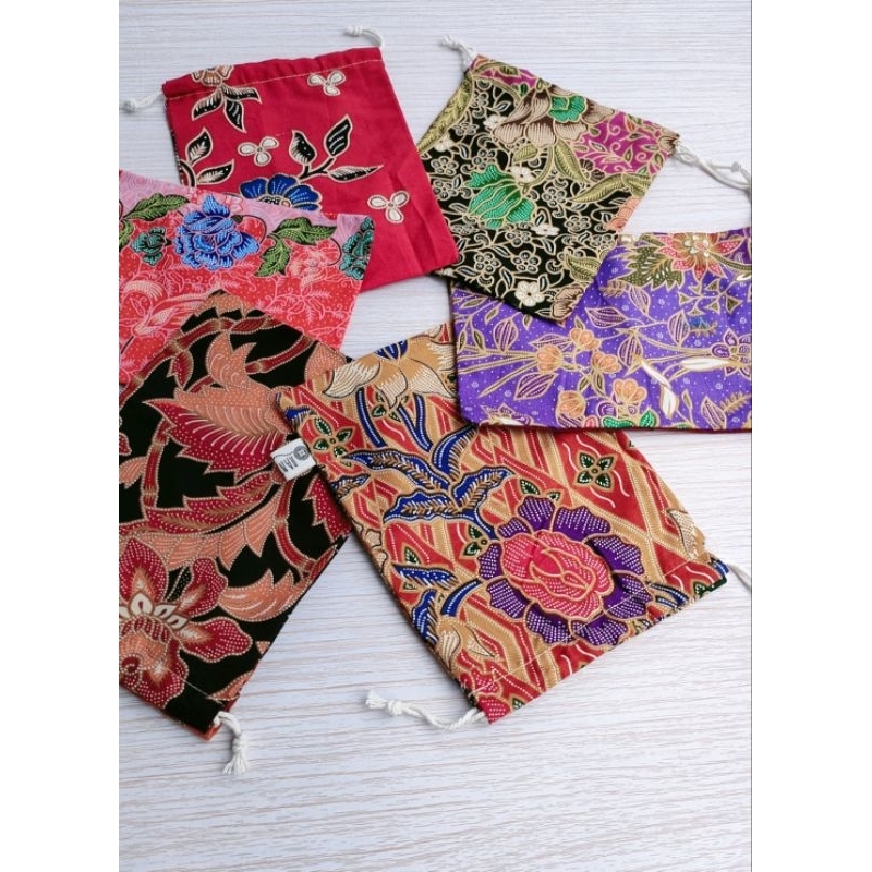 Handmade Beg Uncang Batik Drawstring Bag | Random Batik Series | Shopee ...