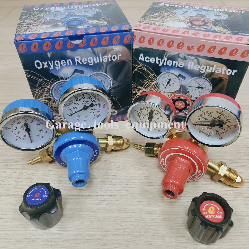 Eweld Heavy-Duty Acetylene Regulator | Oxygen Regulator | Meter ...