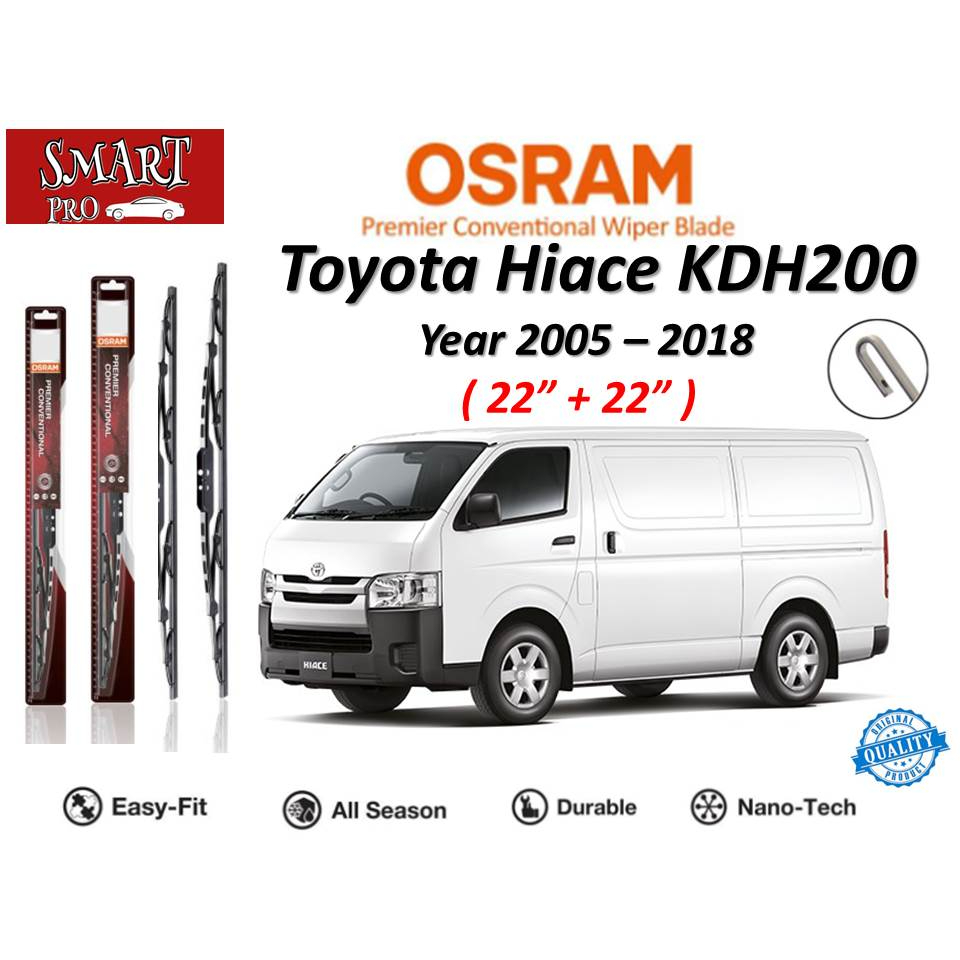 Osram Premier Conventional Wiper Blade ( U Hook ) For Toyota Hiace ...