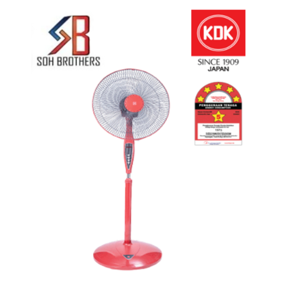 KDK Electric Stand Fan KX-405 (Red & Grey) | Shopee Malaysia