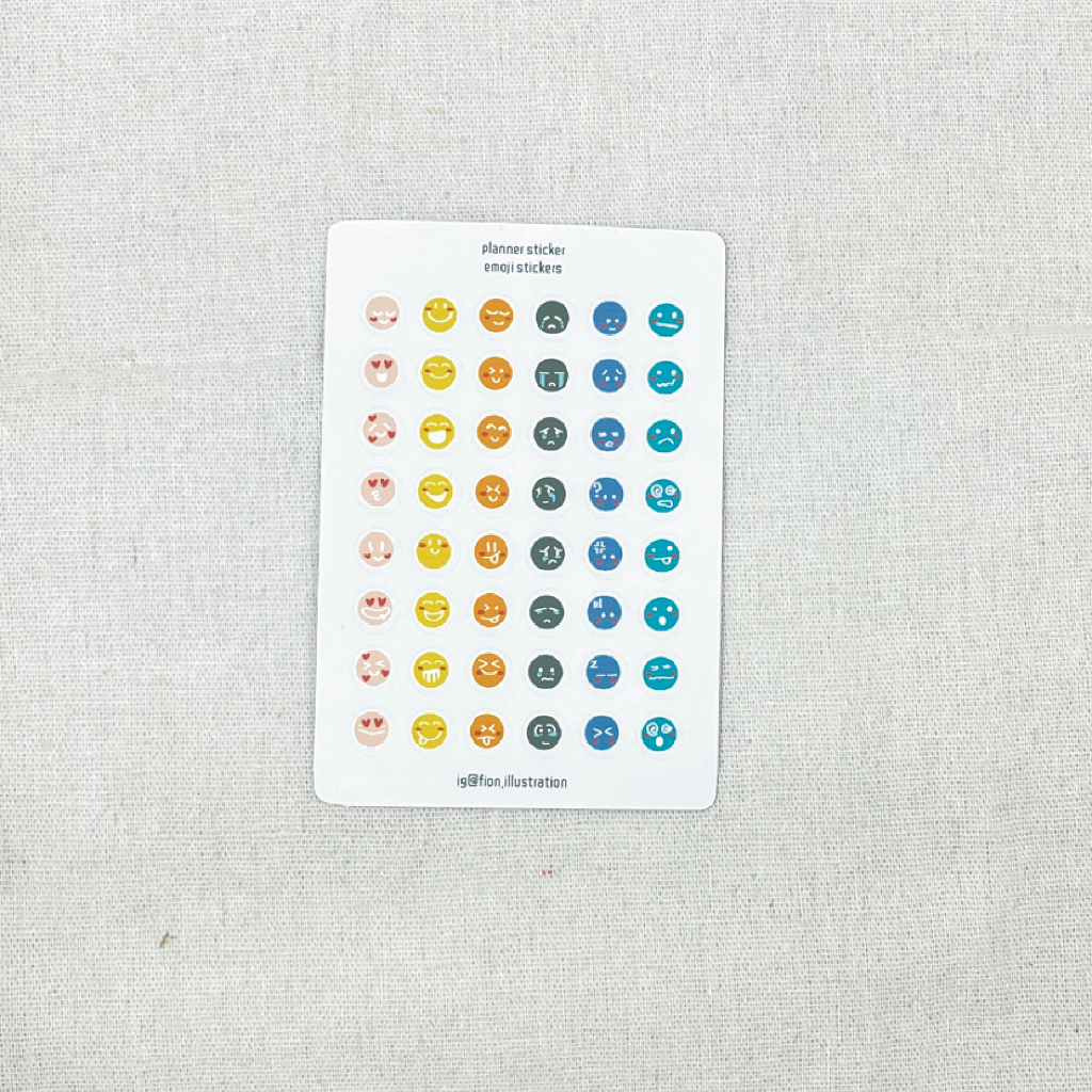 Emoji Planner Sticker | Bujo Journal Diary Plannner Sticker Sheet ...