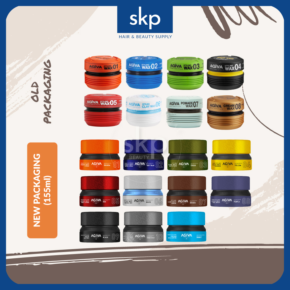 (MADE IN TURKEY) AGIVA HAIR STYLING POMADE WAX 01-10 175ML(OLD) 155ML(NEW) | Shopee Malaysia