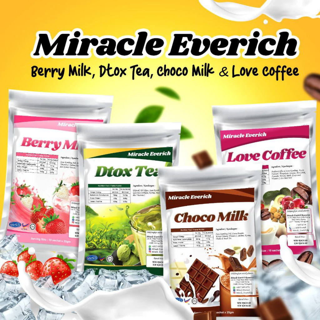READYSTOCK Miracle Everich Susu Kambing Berperisa Whitening Milk Miracle Juice Booster Jelly ori ...