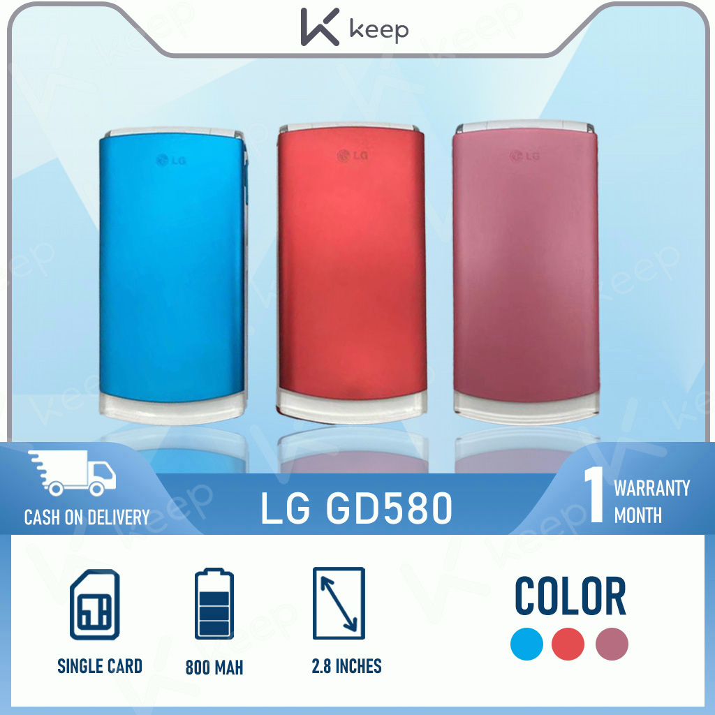 LG GD580 original flip candy color mobile phone 3G network mobile phone ...