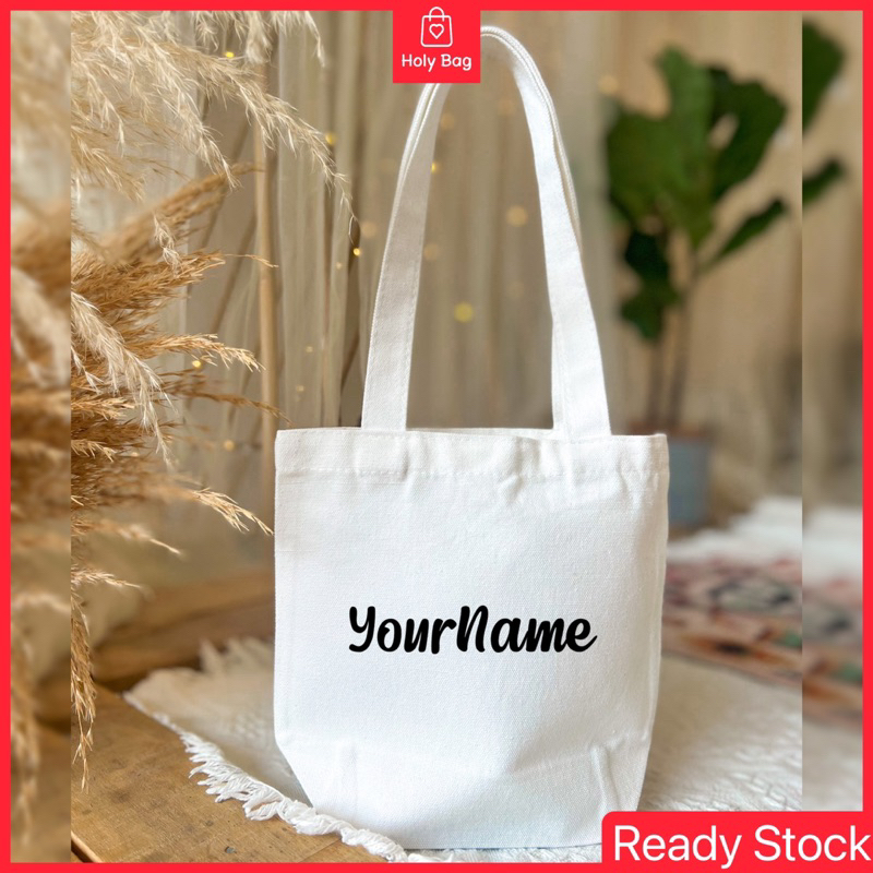 Customize Mini Canvas Bag Tumbler Bag Custom Bag Printing Mini Canvas ...