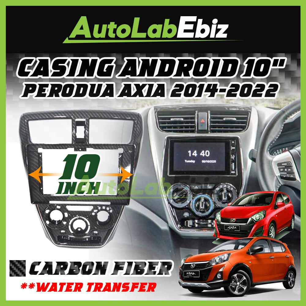 🔥CARBON FIBER🔥 Perodua Axia 2014-2022 Android Player Casing 10" inch ...