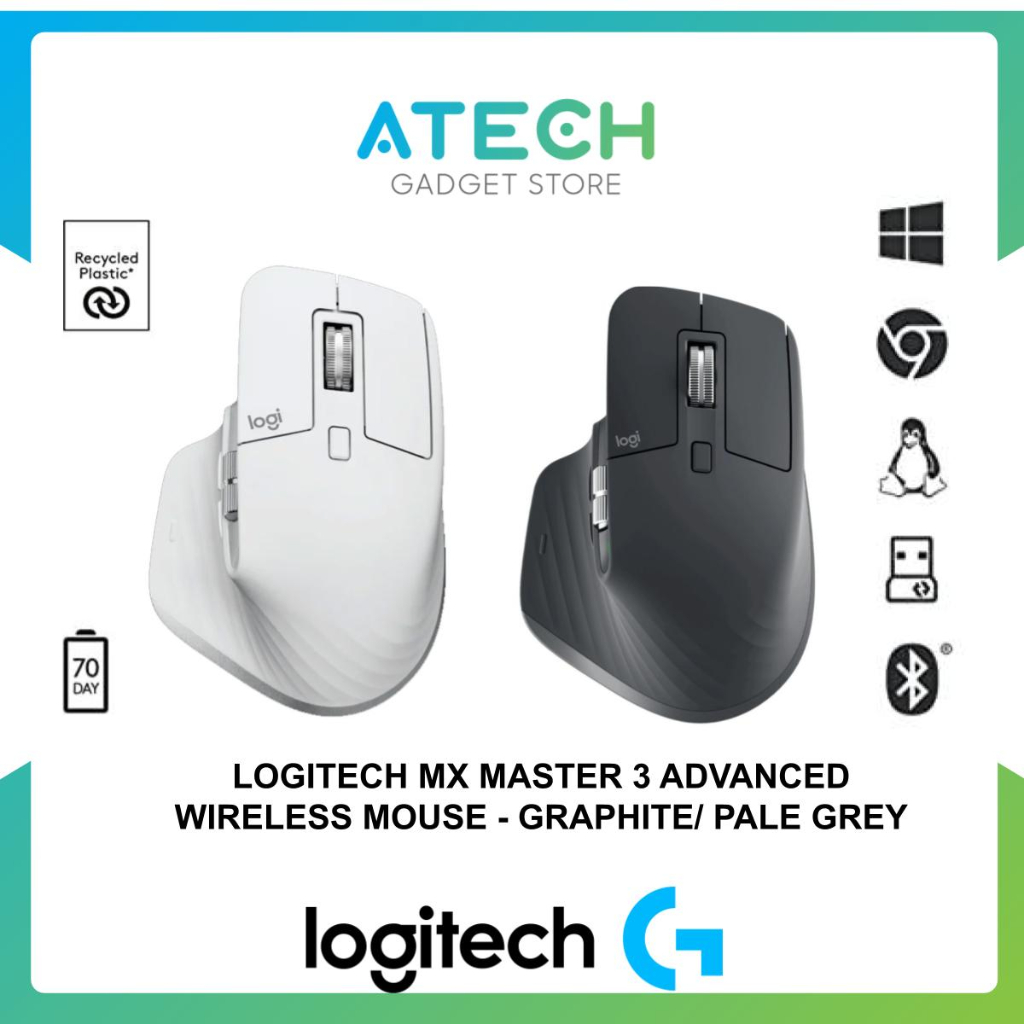 Logitech MX Master 3S/master 3 Advanced Wireless Mouse with Hyper-fast Scroll | Shopee Malaysia