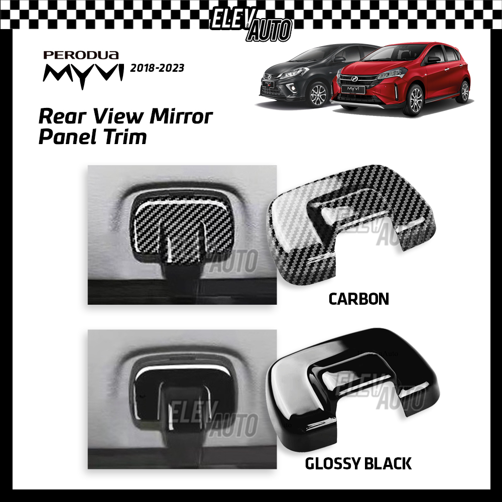 Perodua Myvi G3 Facelift 2018 - 2023 Rear View Mirror Panel Trim Carbon ...