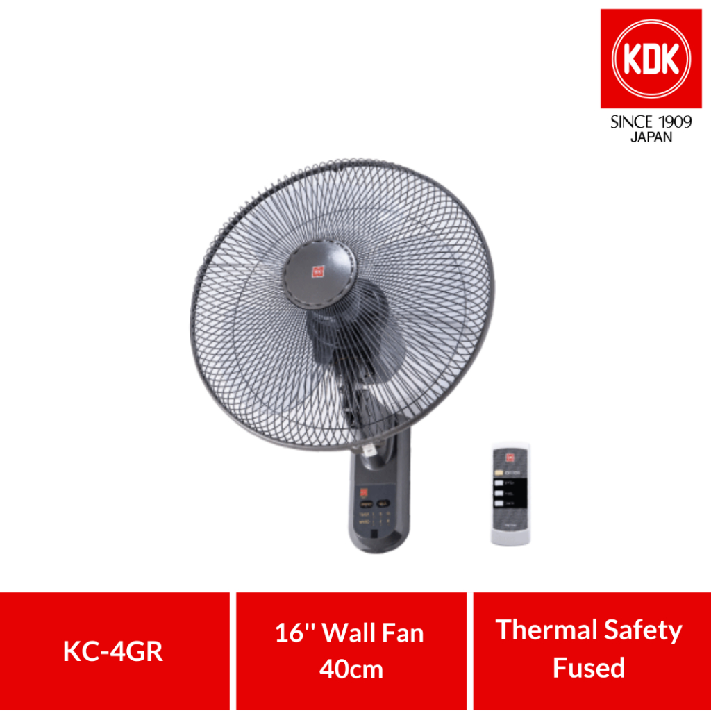 KDK 16" Wall Fan / Auto Fan KU408 / KC-4GR / KQ-409 [Ready Stock ...