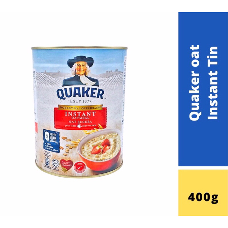QUAKER INSTANT TIN 400G/800G / 1 KG | Shopee Malaysia