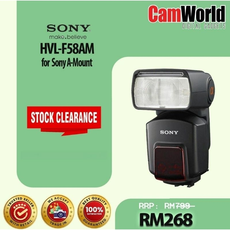 Sony HVL-F58AM Speedlite ( CLEARANCE SALE ) | Shopee Malaysia