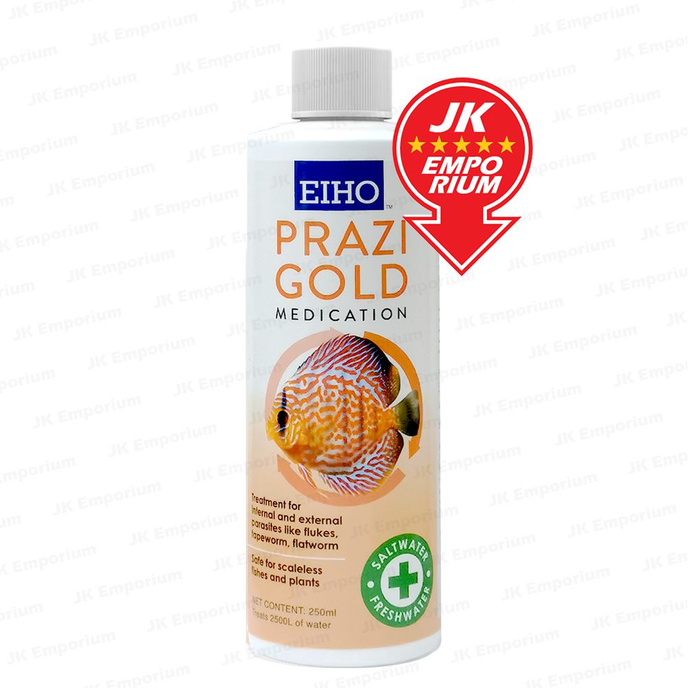 Eiho Prazi Gold Medication Internal & External Parasite Flukes Tapeworm ...
