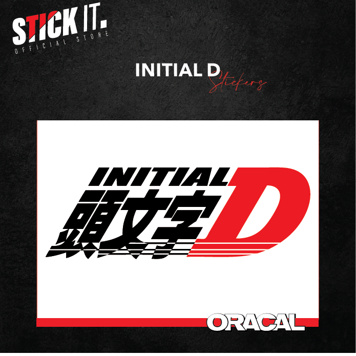 [READY STOCK] ANIME INITIAL D LOGO STICKER VINYL | Shopee Malaysia