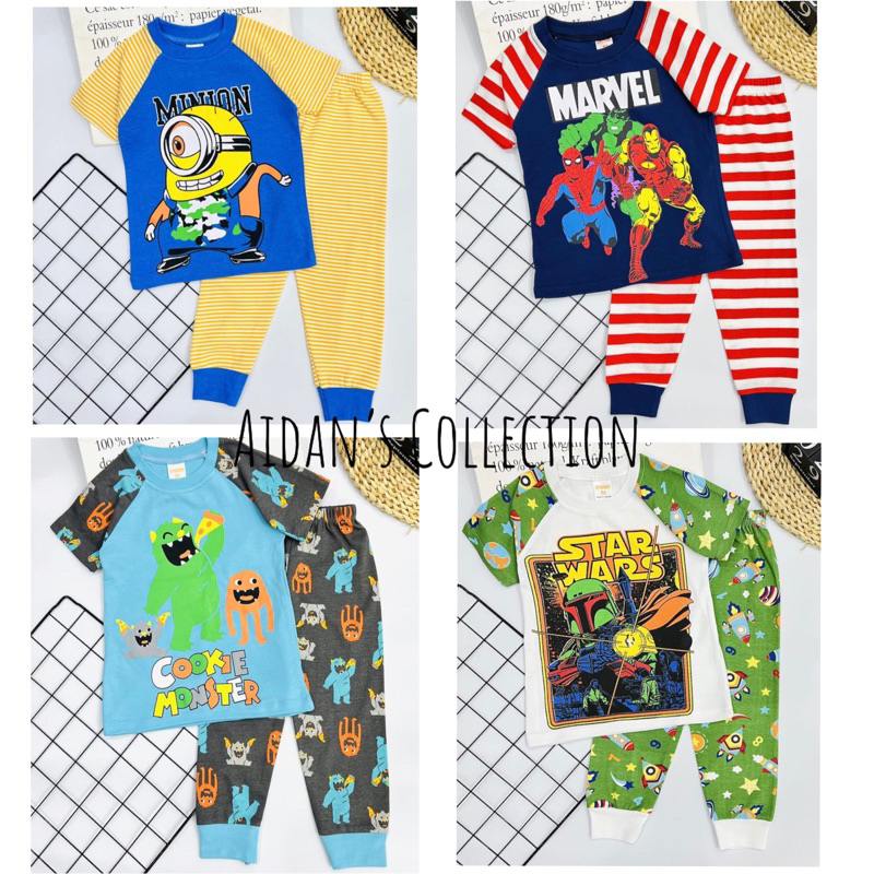 Pyjamas Boy Gym’s Kids BIG / Baju Tidur Kanak-Kanak Lelaki (8 Tahun -14 ...