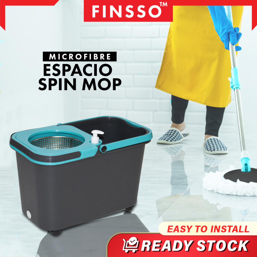 Finsso : High quality cleaning microfiber magic ispin mop with 360 spin ...