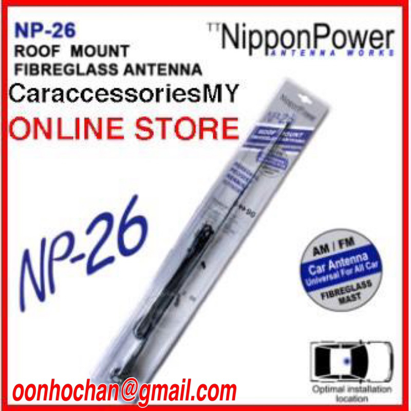 NIPPON POWER NP-26 ROOF MOUNT FIBREGLASS ANTENNA FOR PERSONAL PEUGEOT ...