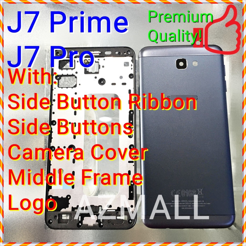 (BLACK) NEW ORI Full Housing Side Buttons Frame Battery Cover Samsung ...