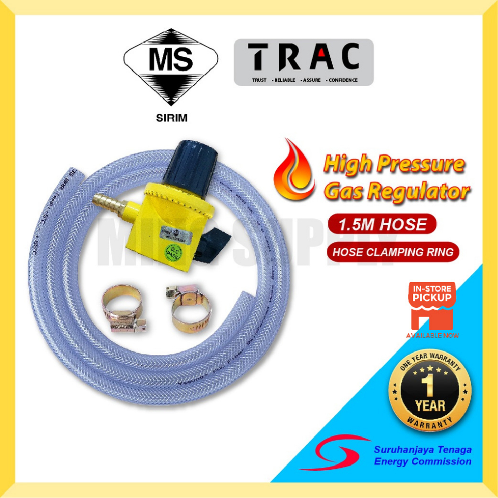 MS_ Sirim High Pressure Gas Safety Regulator Kepala Gas Tekanan Rendah ...
