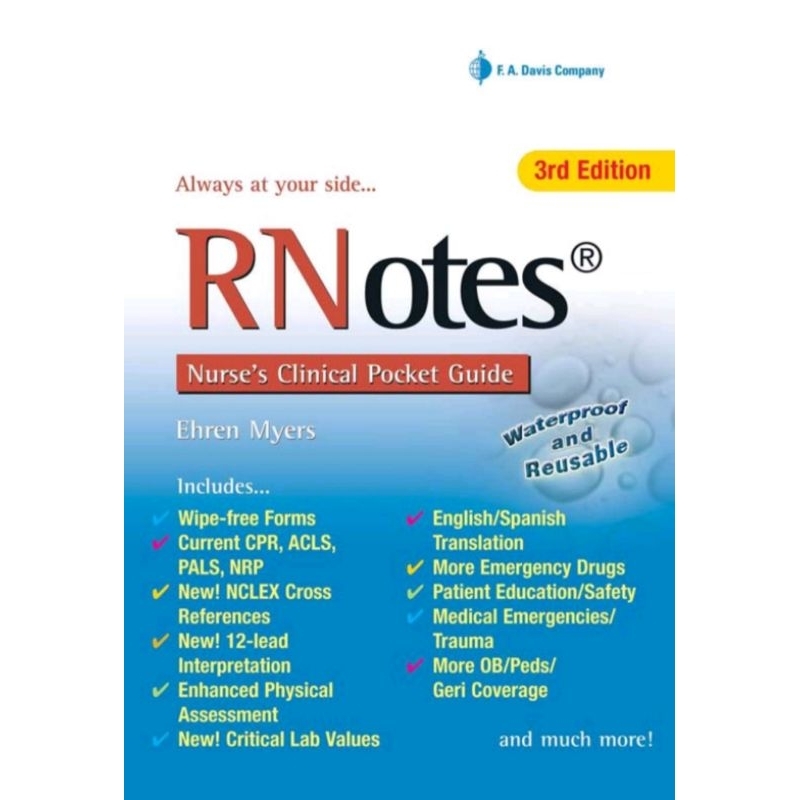 RNOTES - Nurse's Clinical Pocket Guide 3rd edition | Shopee Malaysia